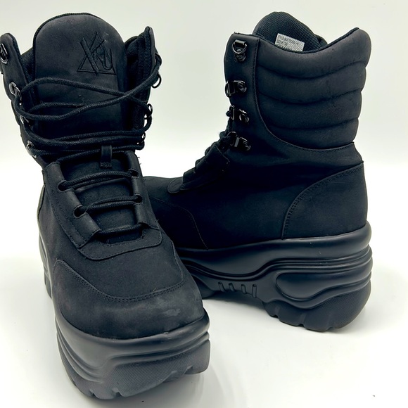 YRU | Shoes | Yru Matrixx Hi Platform Boot Women Size 9 Black Boot ...